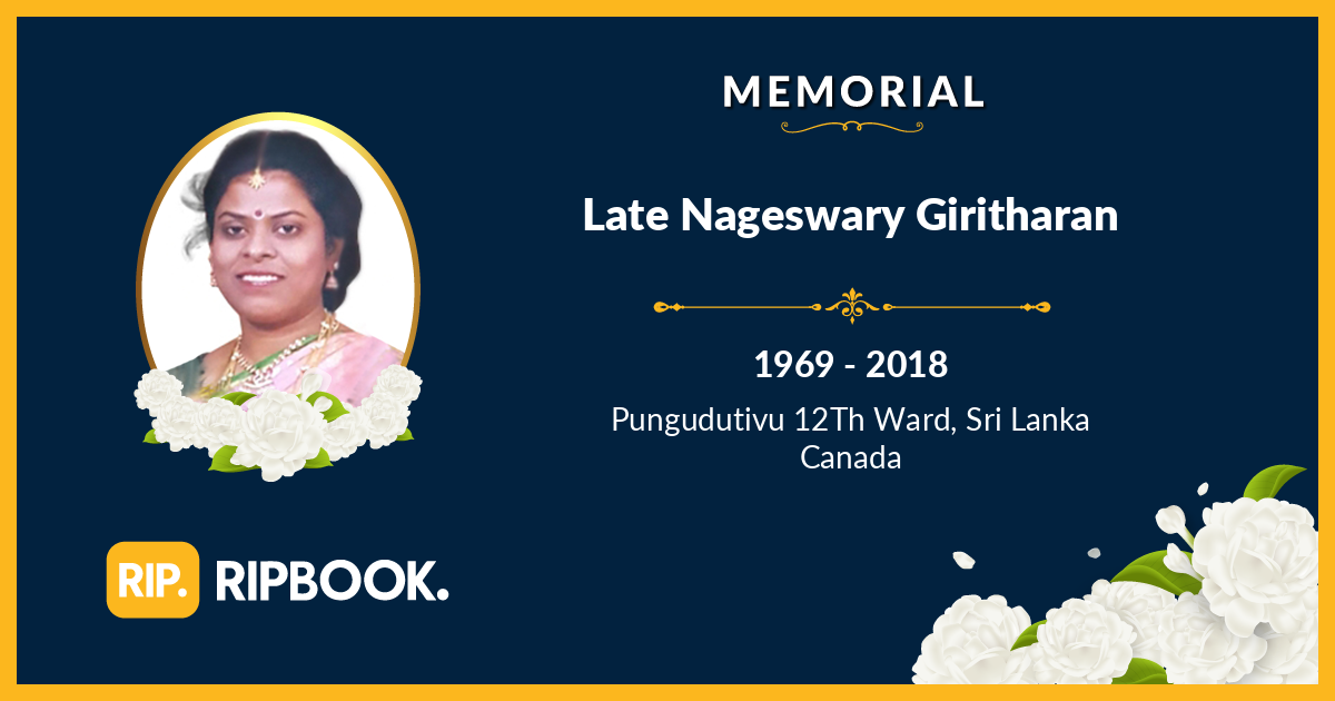 Tribute for Late Nageswary Giritharan (Kala) By Atschuthan Paskaran ...