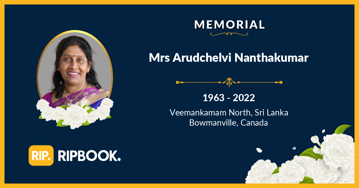 Late Arudchelvi Nanthakumar - RIPBook
