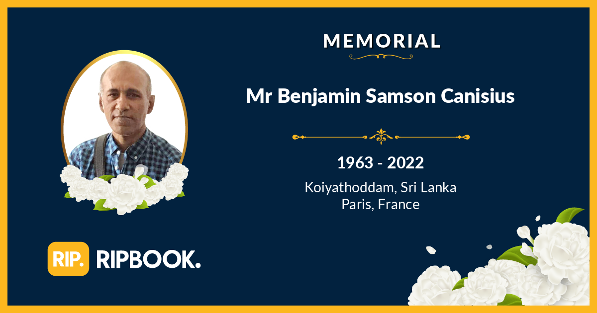 Late Benjamin Samson Canisius - RIPBook