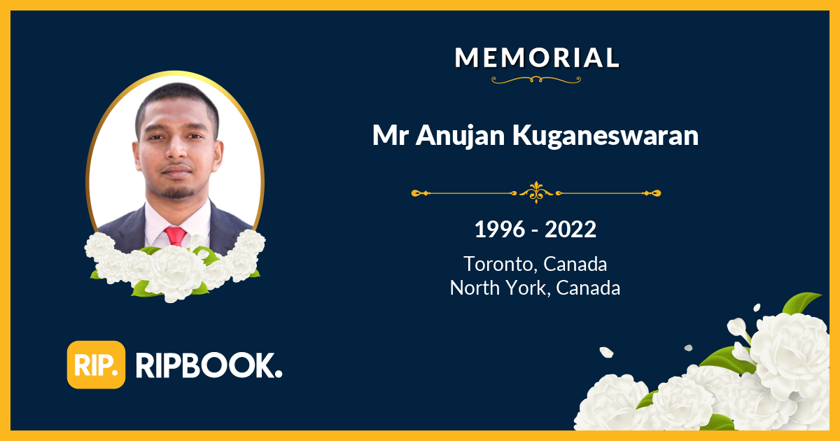 Late Anujan Kuganeswaran - RIPBook