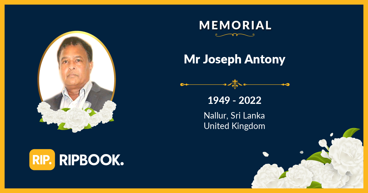 Late Joseph Antony - RIPBook