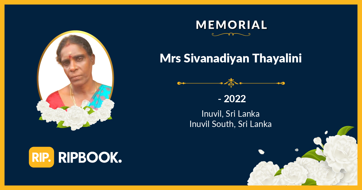 Late Sivanadiyan Thayalini - RIPBook