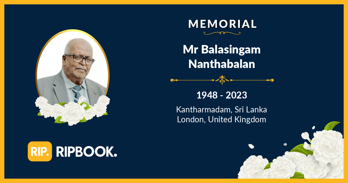 Late Balasingam Nanthabalan - RIPBook