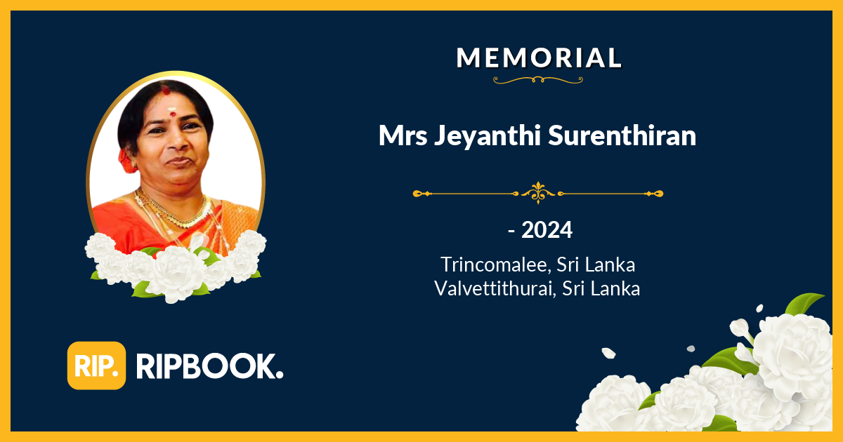 Late Jeyanthi Surenthiran - RIPBook