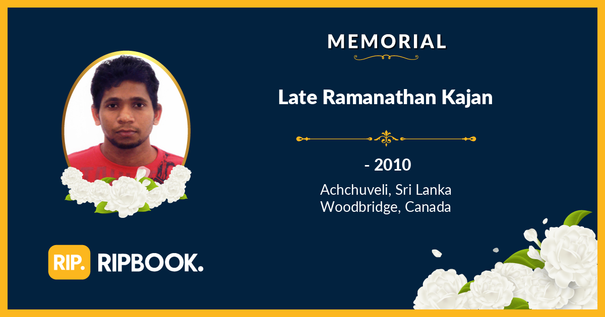 Late Ramanathan Kajan, Ganapathypillai Ramanathan Ramanathan Sanjeev ...