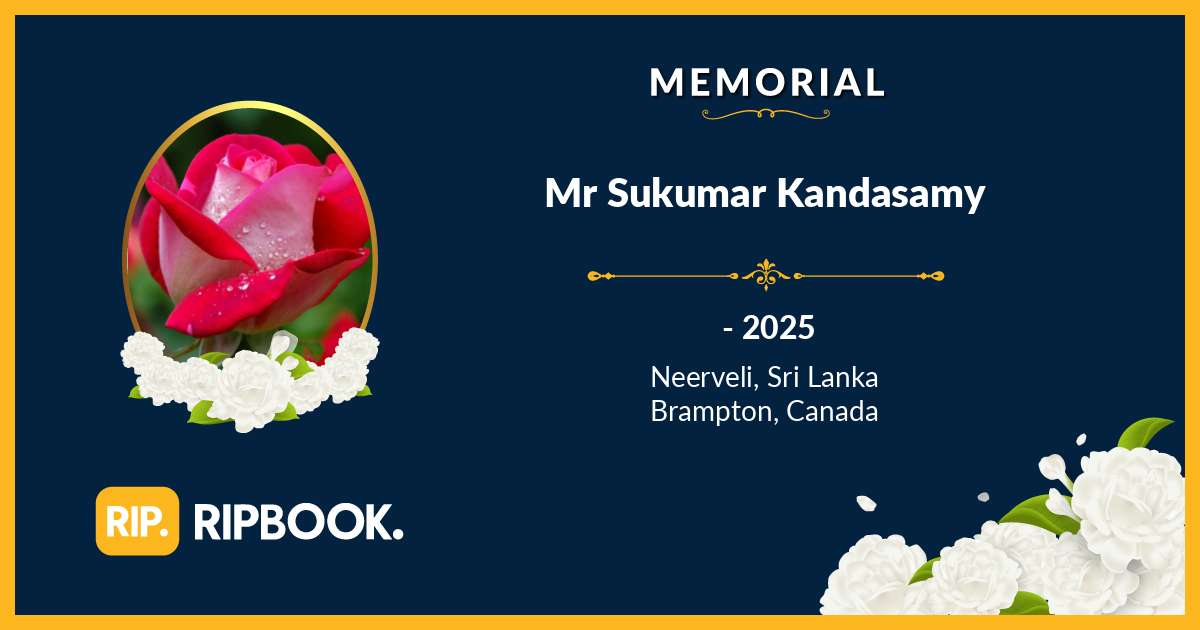 Mr Sukumar Kandasamy - RIPBook