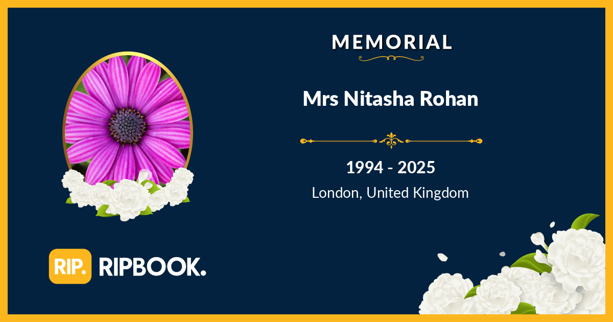 Mrs Nitasha Rohan - RIPBook