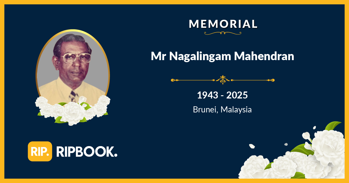 Tribute for Mr Nagalingam Mahendran By - RIPBook