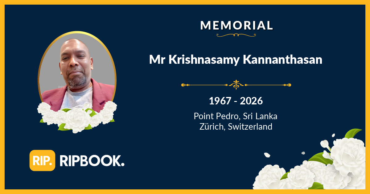 Mr Krishnasamy Kannanthasan (Kannan) - RIPBook