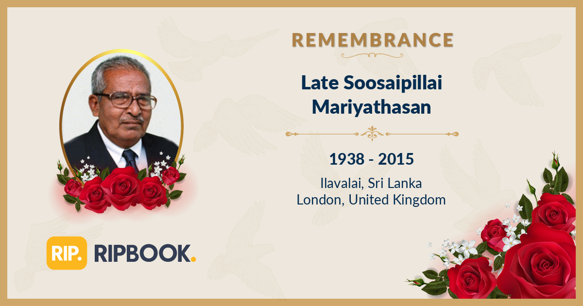 Late Soosaipillai Mariyathasan (Arumai) - 8th Year Remembrance - RIPBook