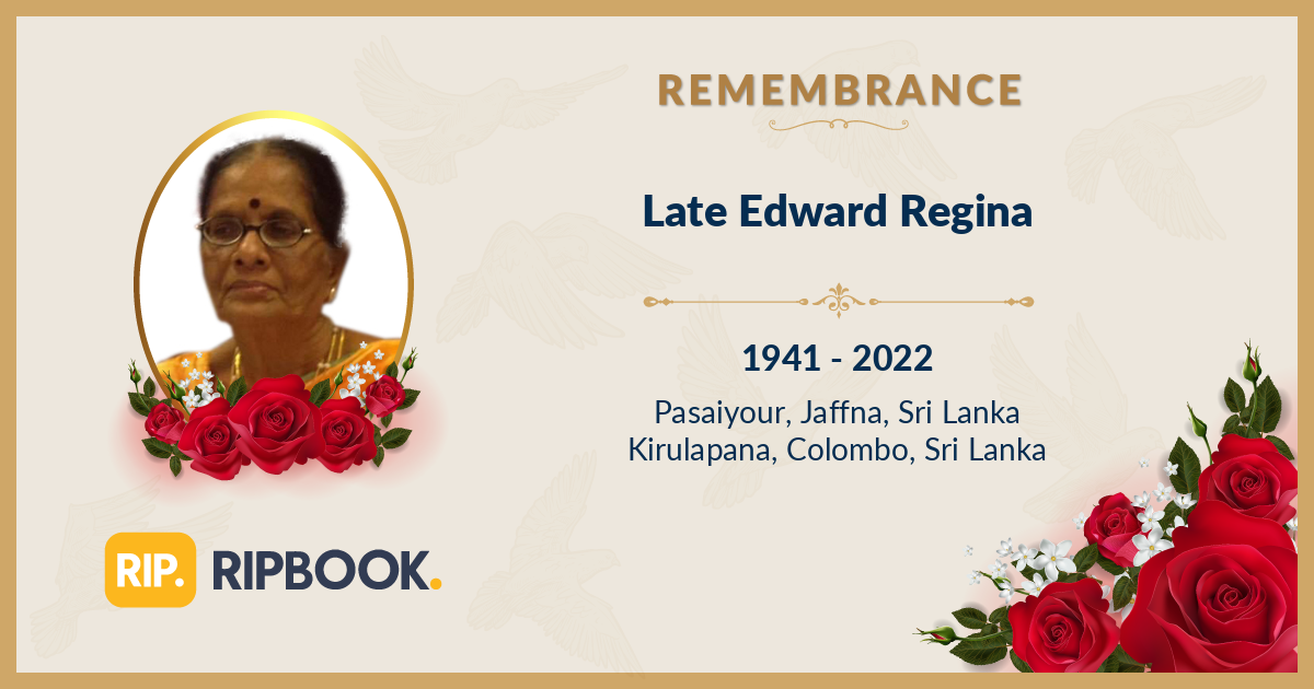 Late Edward Regina (Japan) - 1st Year Remembrance - RIPBook