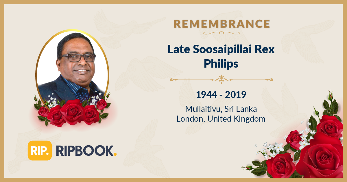 Late Soosaipillai Rex Philips - 5th Year Remembrance - RIPBook