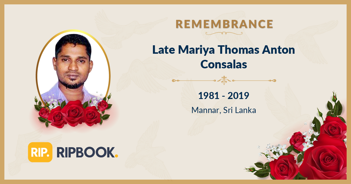 Late Mariya Thomas Anton Consalas - 5th Year Remembrance - RIPBook