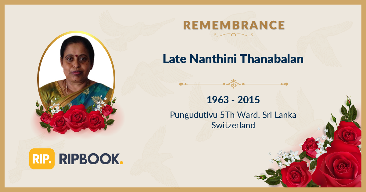 Late Nanthini Thanabalan - 10th Year Remembrance - RIPBook