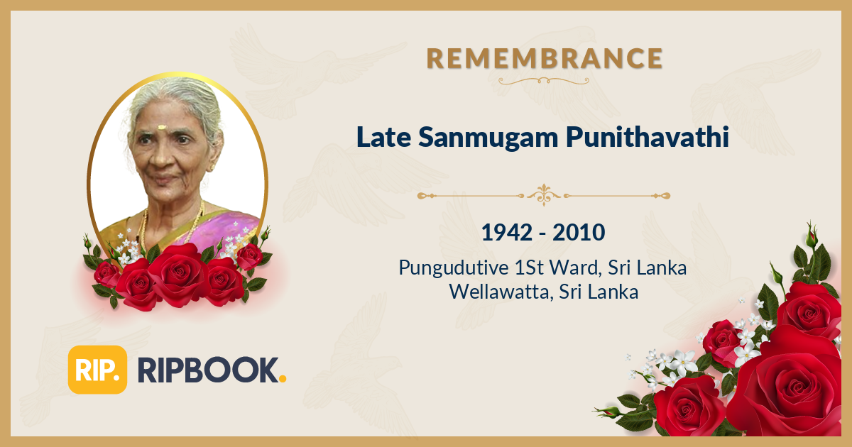 Late Sanmugam Punithavathi - 15th Year Remembrance - RIPBook