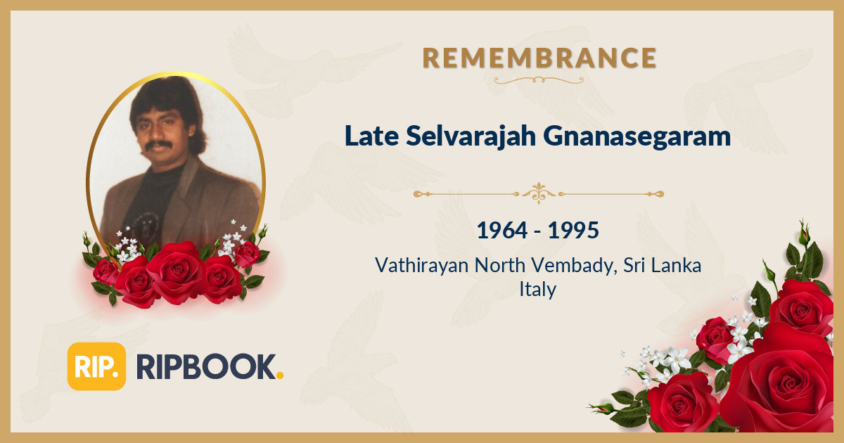 Late Selvarajah Gnanasegaram (ஞானம்) - 31st Year Remembrance - RIPBook
