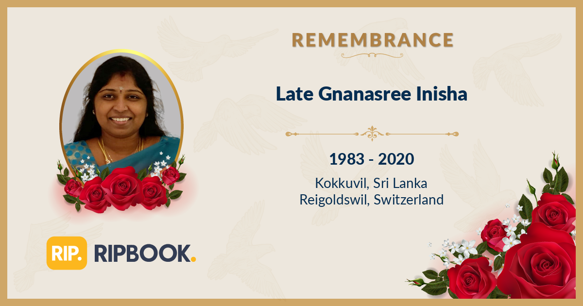 Late Gnanasree Inisha (விஜி) - 6th Year Remembrance - RIPBook